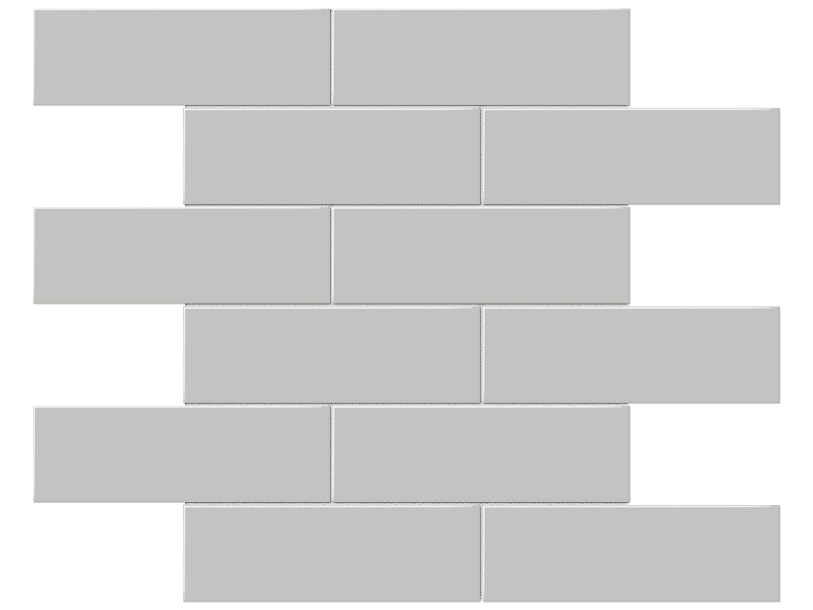 Loft Grey Matte 2x6 Brick Mosaic | Casabella Flooring | Home Flooring ...